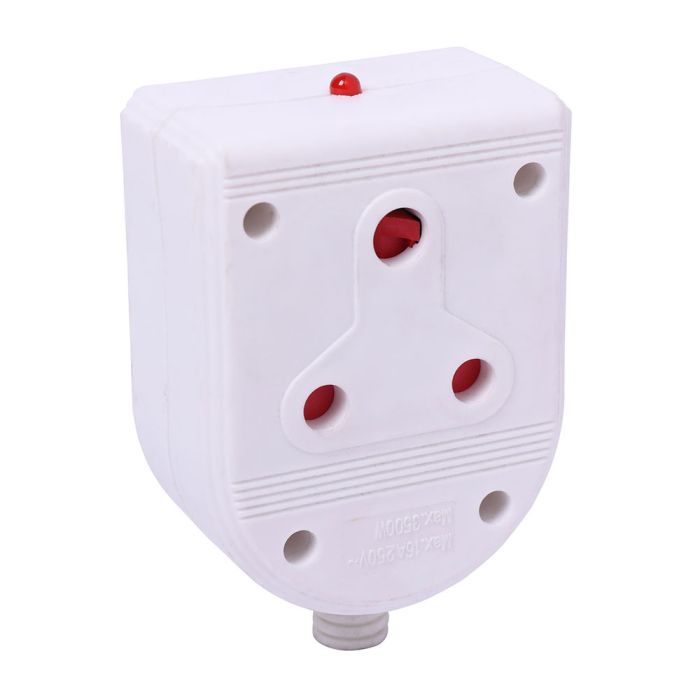 Janus Nylon Double Coupler White 16A + LED | Cachet | Electrical ...