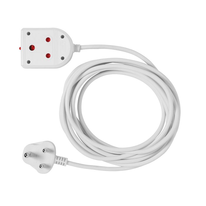 EXT Lead 5M 10A With Double Janus | Cachet | Electrical | Extensions ...